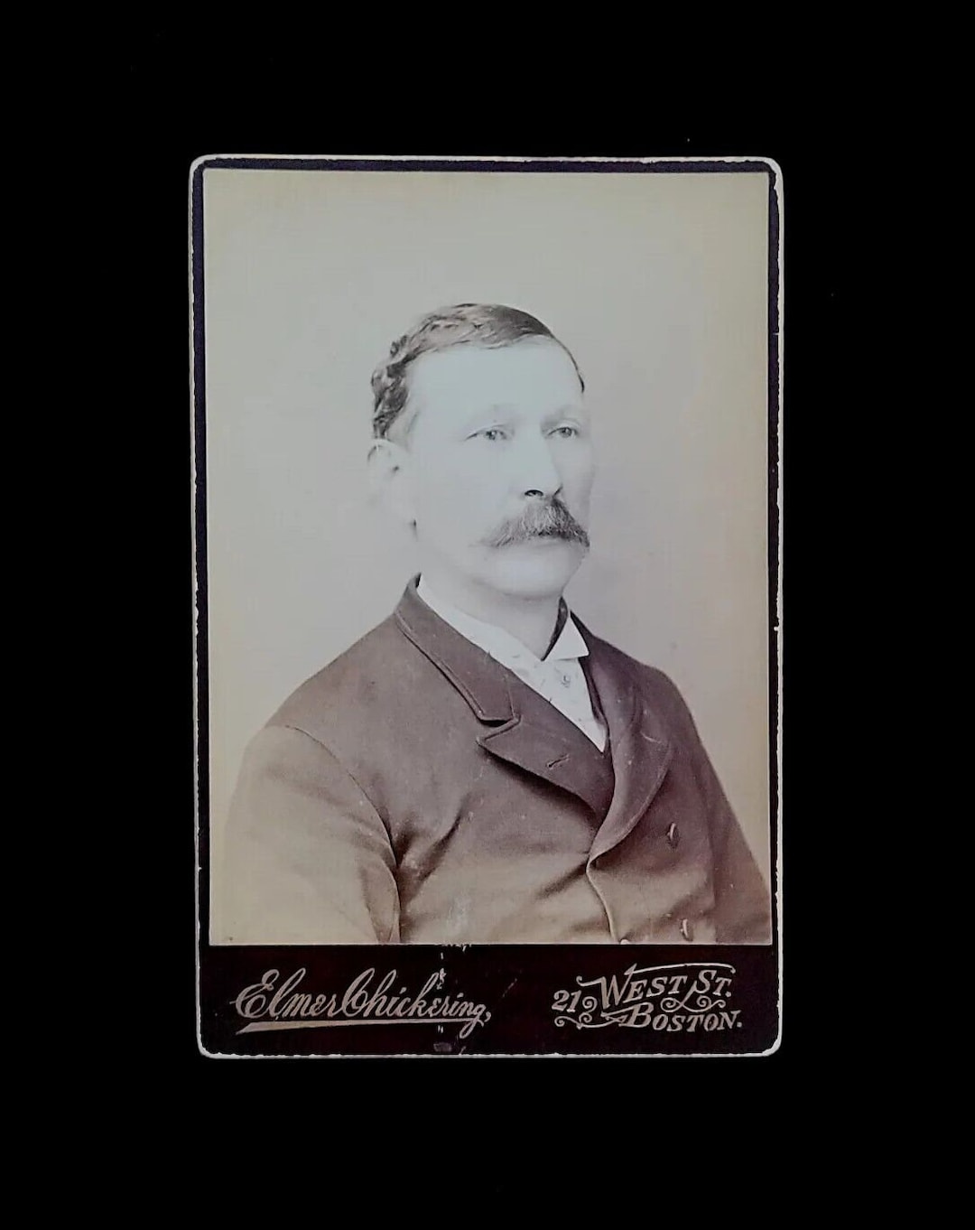 1890 Massachusetts State Senator Cyrus Savage Signed Photo Cabinet Card ...