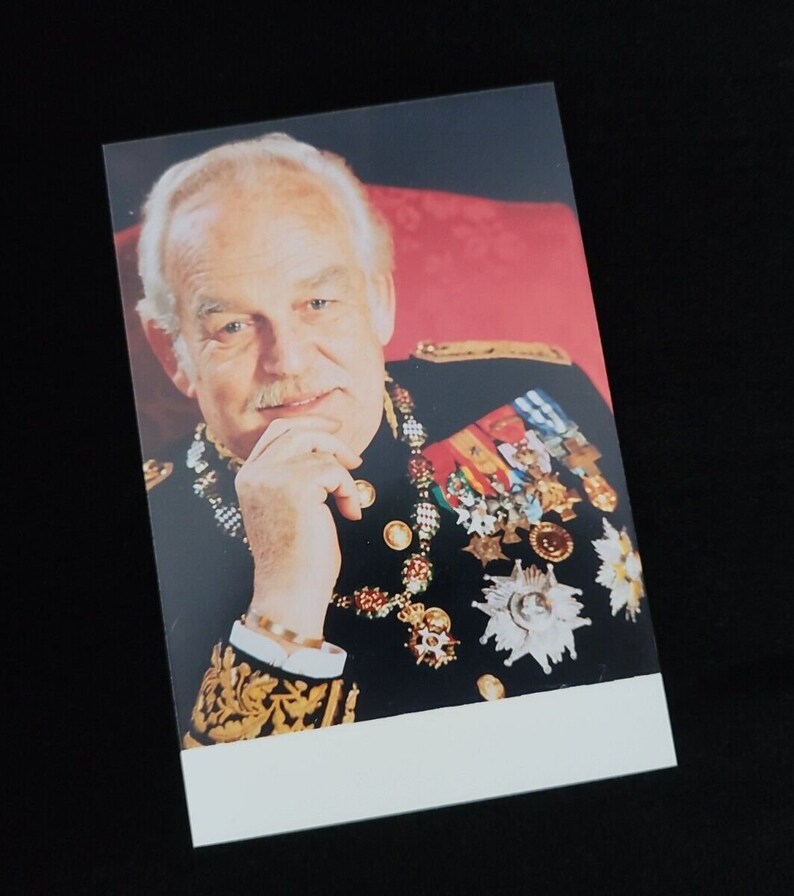 Official Prince Rainier III De Monaco Grimaldi Royal Presentation Photo ...