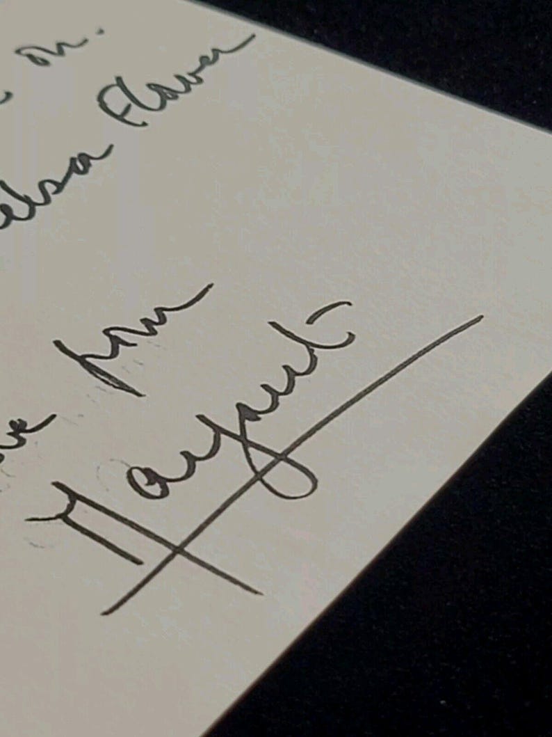 1971 Princess Margaret Signed Autograph Royal Letter Verna Hull British ...