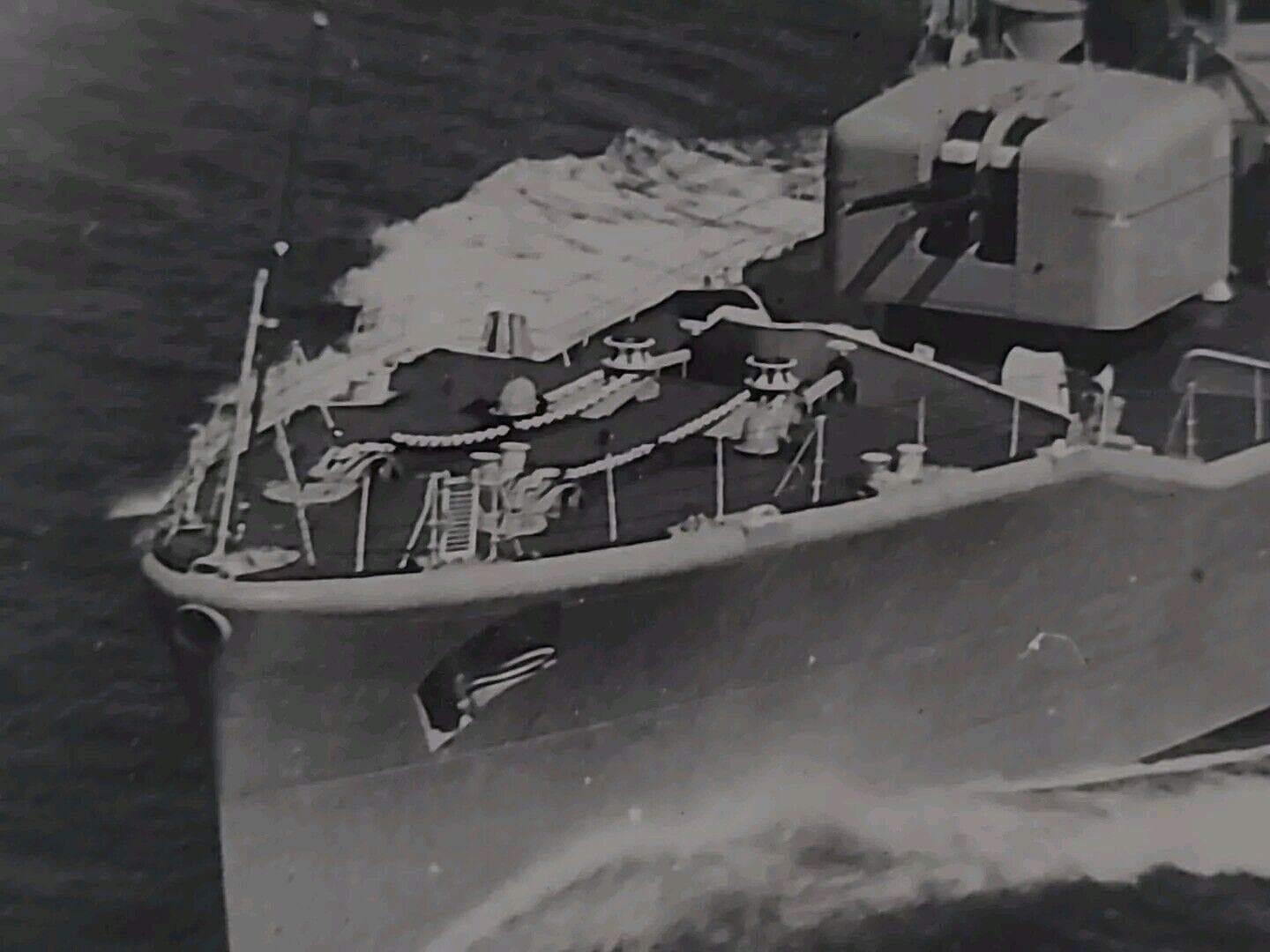 British Royal Navy Battleship HMS LEOPARD Frigate War Ship Original ...