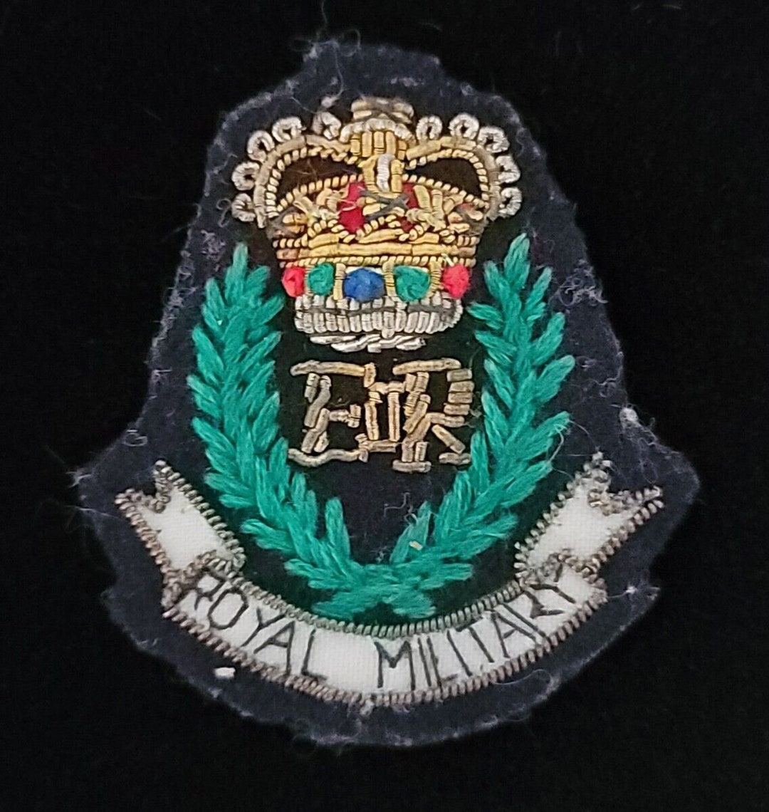 Royalty Queen Elizabeth II Bullion Wire Embroidery Patch Embroidered ...