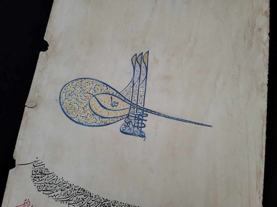 Sultan Suleiman the Magnificent Ottoman Manuscript Document Firman ...