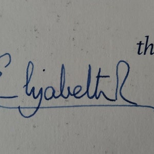 1974 Queen Elizabeth II Prince Philip Signed Autograph Royalty Document ...