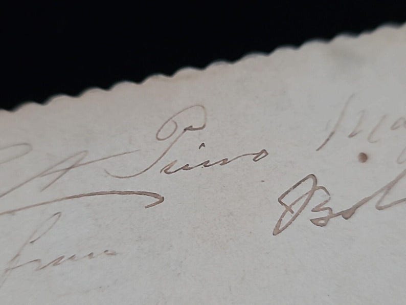 Royal Count Primo Magri Signed Photo CDV Cabinet Card Baron Ernesto ...