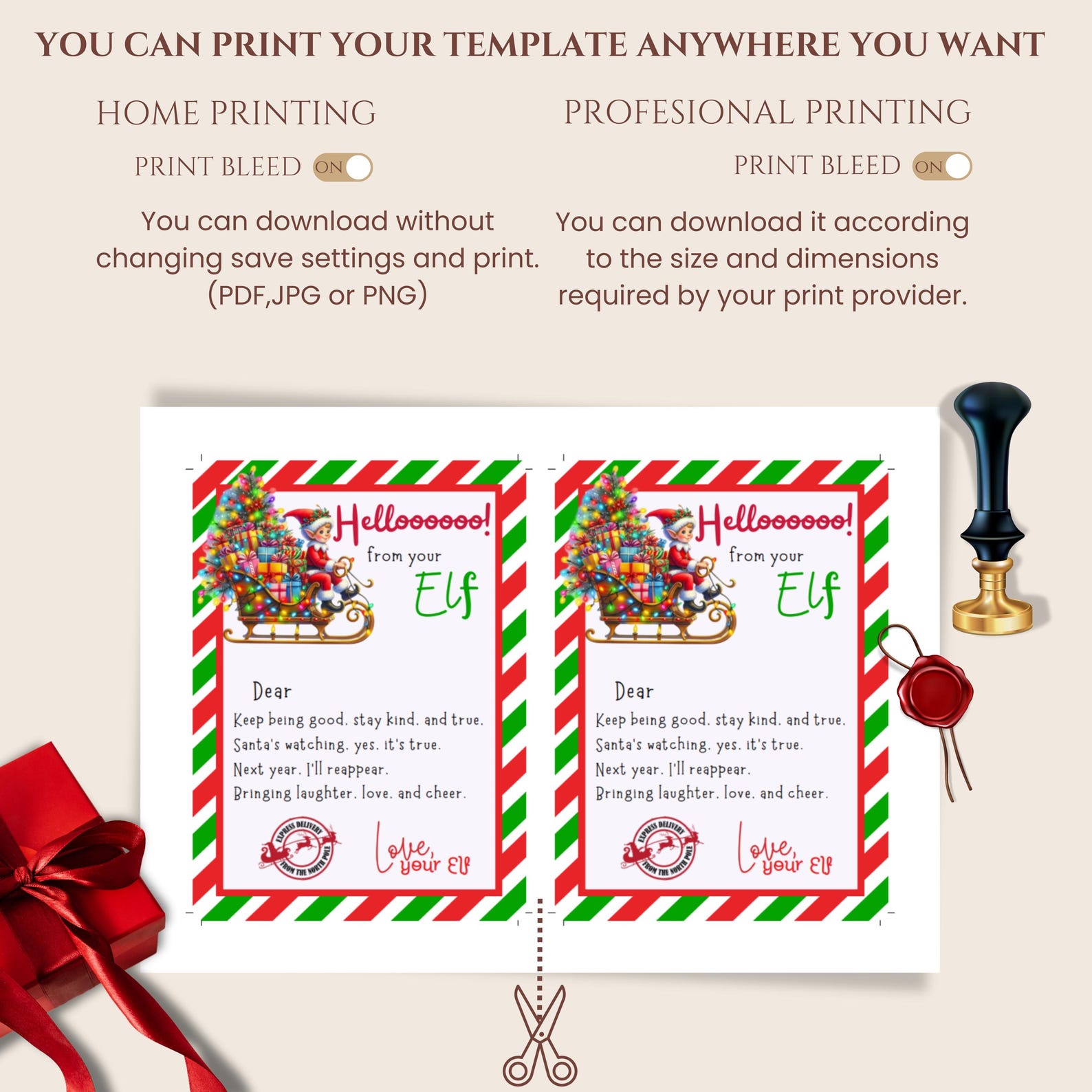 Printable Elf Welcome Back Letter, Elf on the Shelf Notes, Letter ...