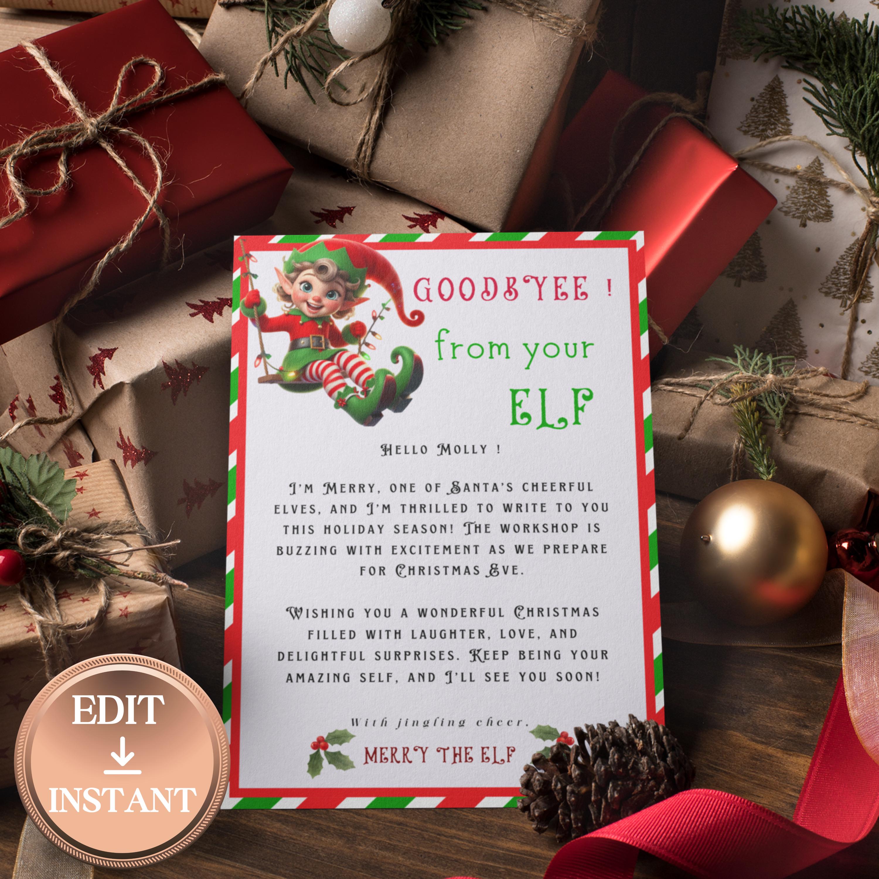Editable Elf Are Back Letter, Elf Welcome Back Letter, Elf Ideas ...