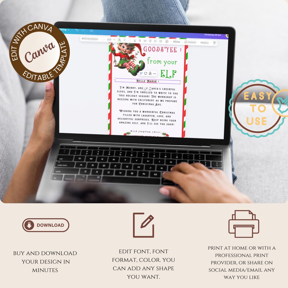 Editable Elf Are Back Letter, Elf Welcome Back Letter, Elf Ideas ...