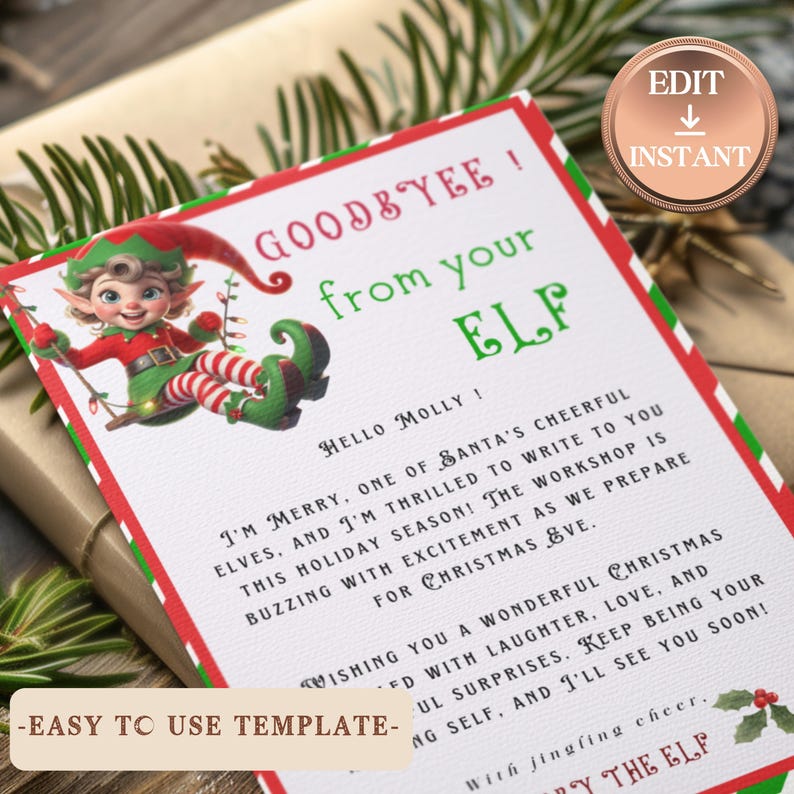 Editable Elf Are Back Letter, Elf Welcome Back Letter, Elf Ideas ...