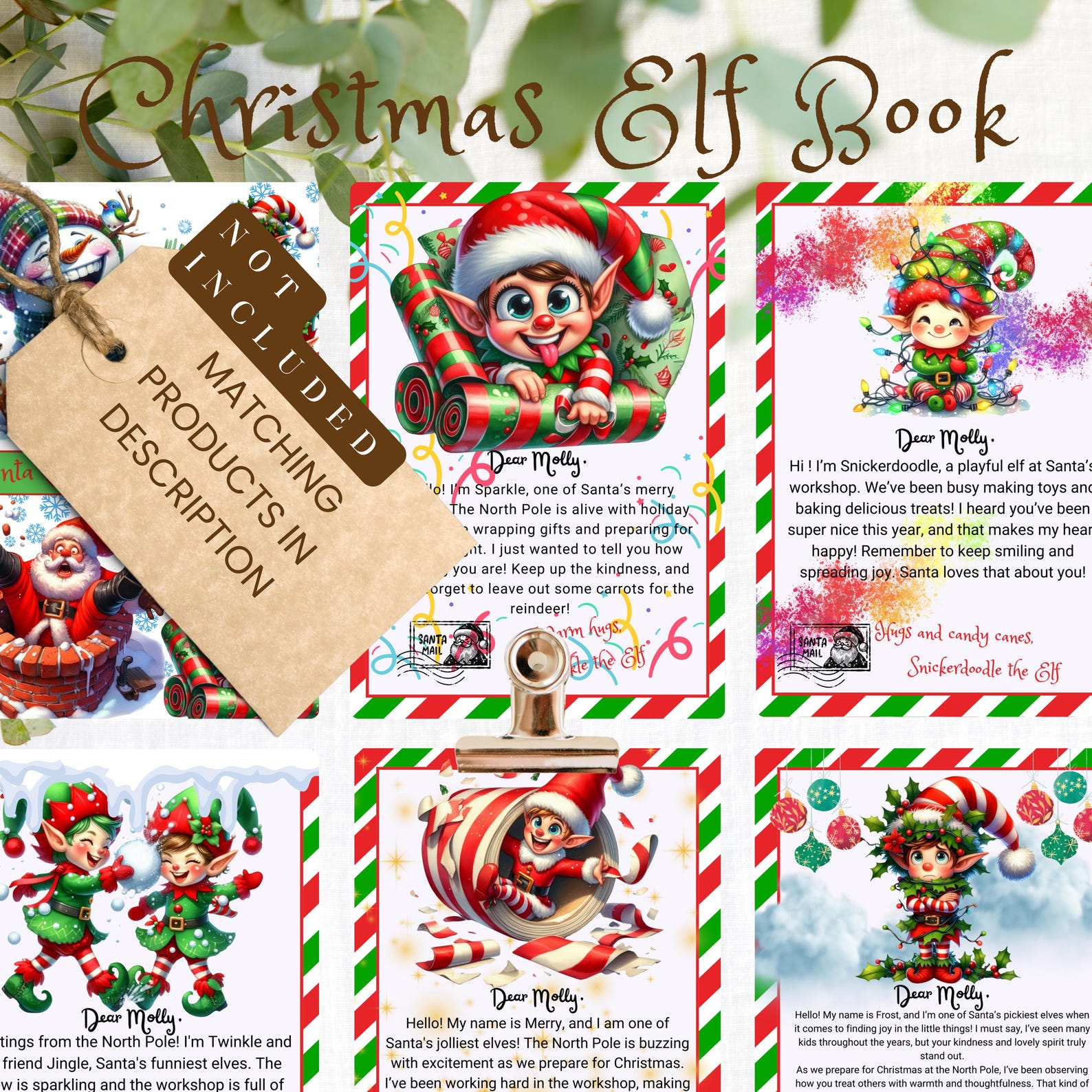 Editable Christmas Tradions Elf Returns Letter TEMPLATE, Welcome Back ...
