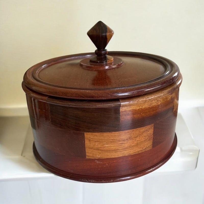 Round Wood Box - Etsy