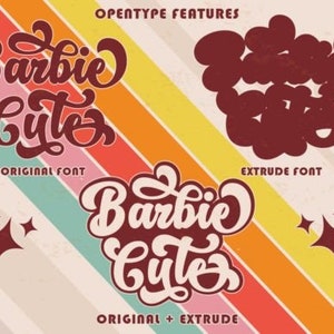 Barb Cute Font Barb Cute Inspired Font Barb Cute Inspired Text Font ...