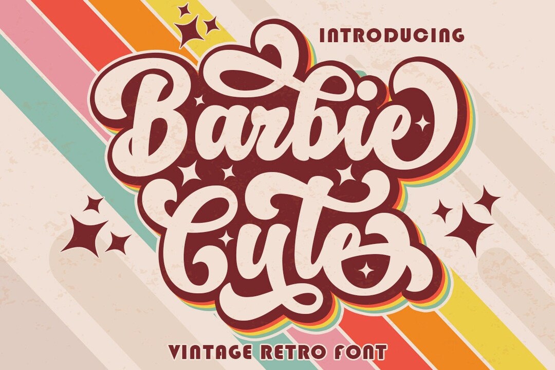 Barb Cute Font Barb Cute Inspired Font Barb Cute Inspired Text Font ...