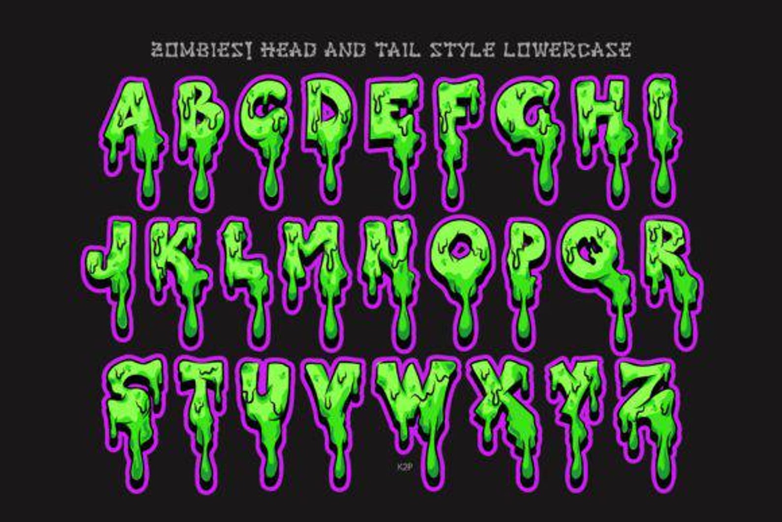 ZOMBIES Font Halloween Font Spooky Font Digitaldownload Textdownload ...