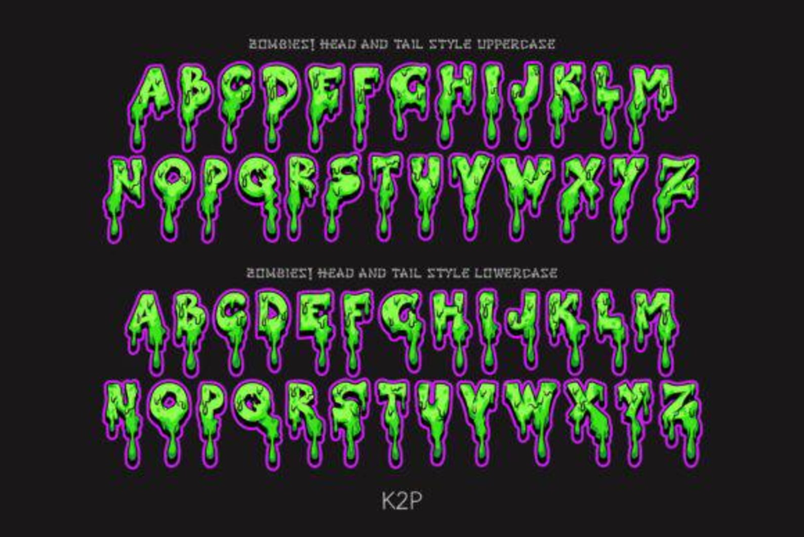 ZOMBIES Font Halloween Font Spooky Font Digitaldownload Textdownload ...