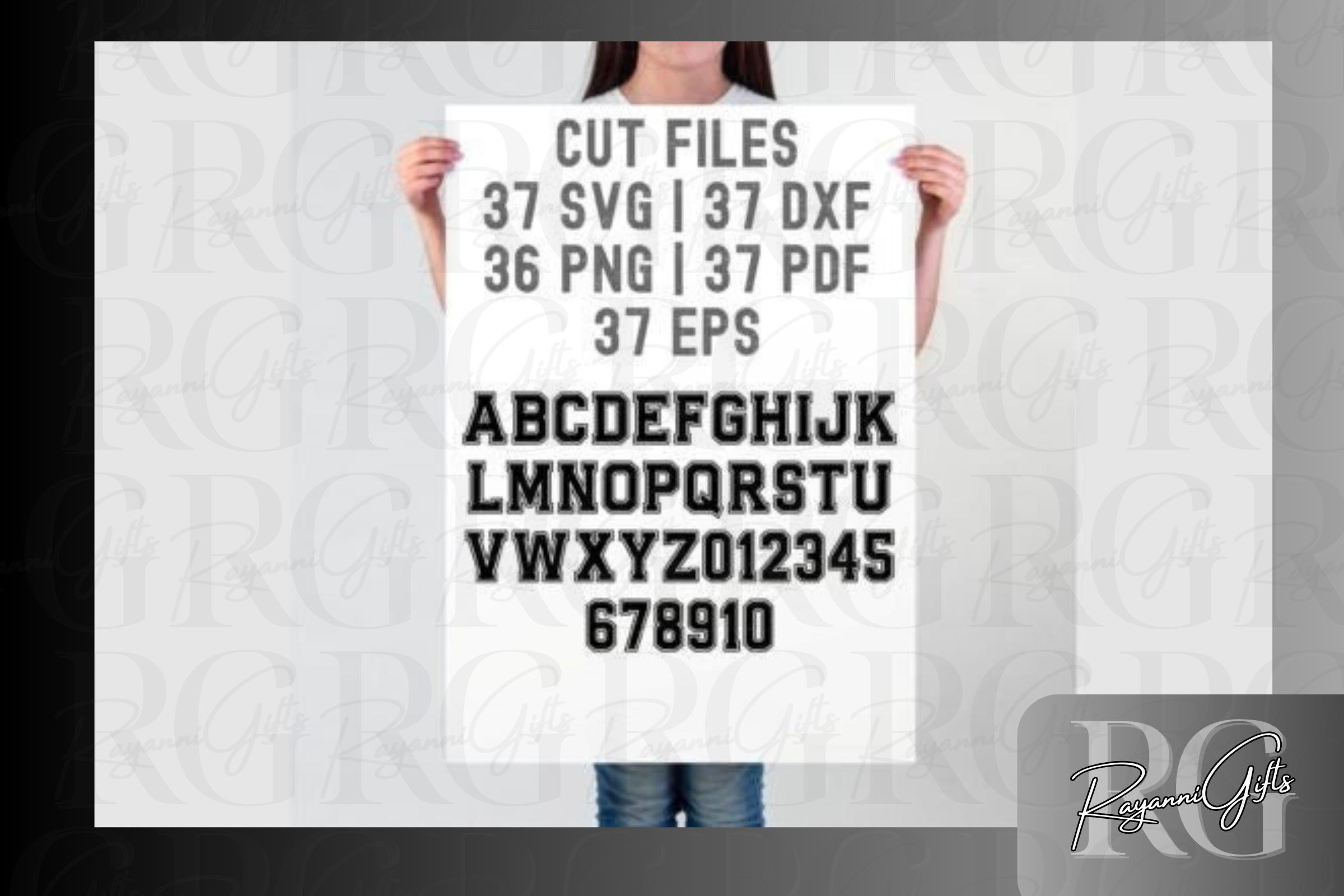 Varsity N. Font | Varsity Inspired Font | Digital Cut File | Cricut ...