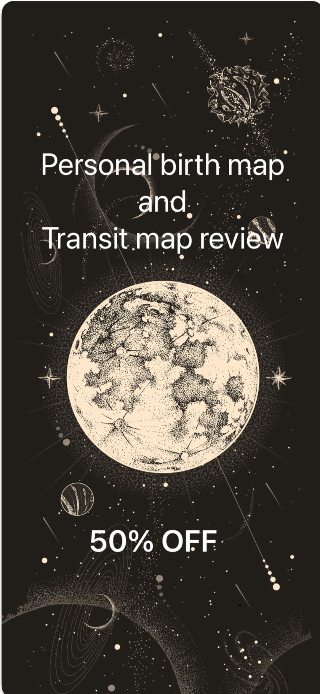 Personel Emergcy Astro Map and Psychic Review - Etsy