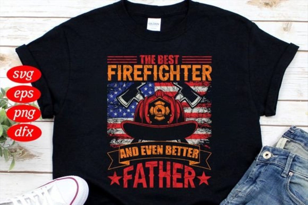 Firefighter Father Father's Day Svg - Etsy