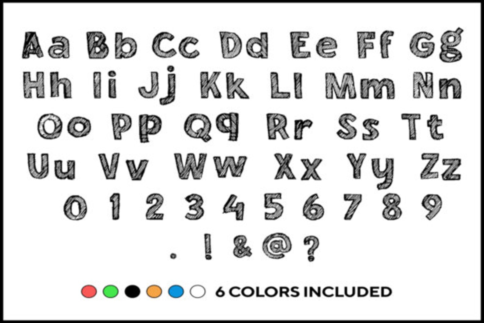 Chalk Font Svg Png Pdf Dxf Alphabet. the Cheeky Chalk Font Bundle ...