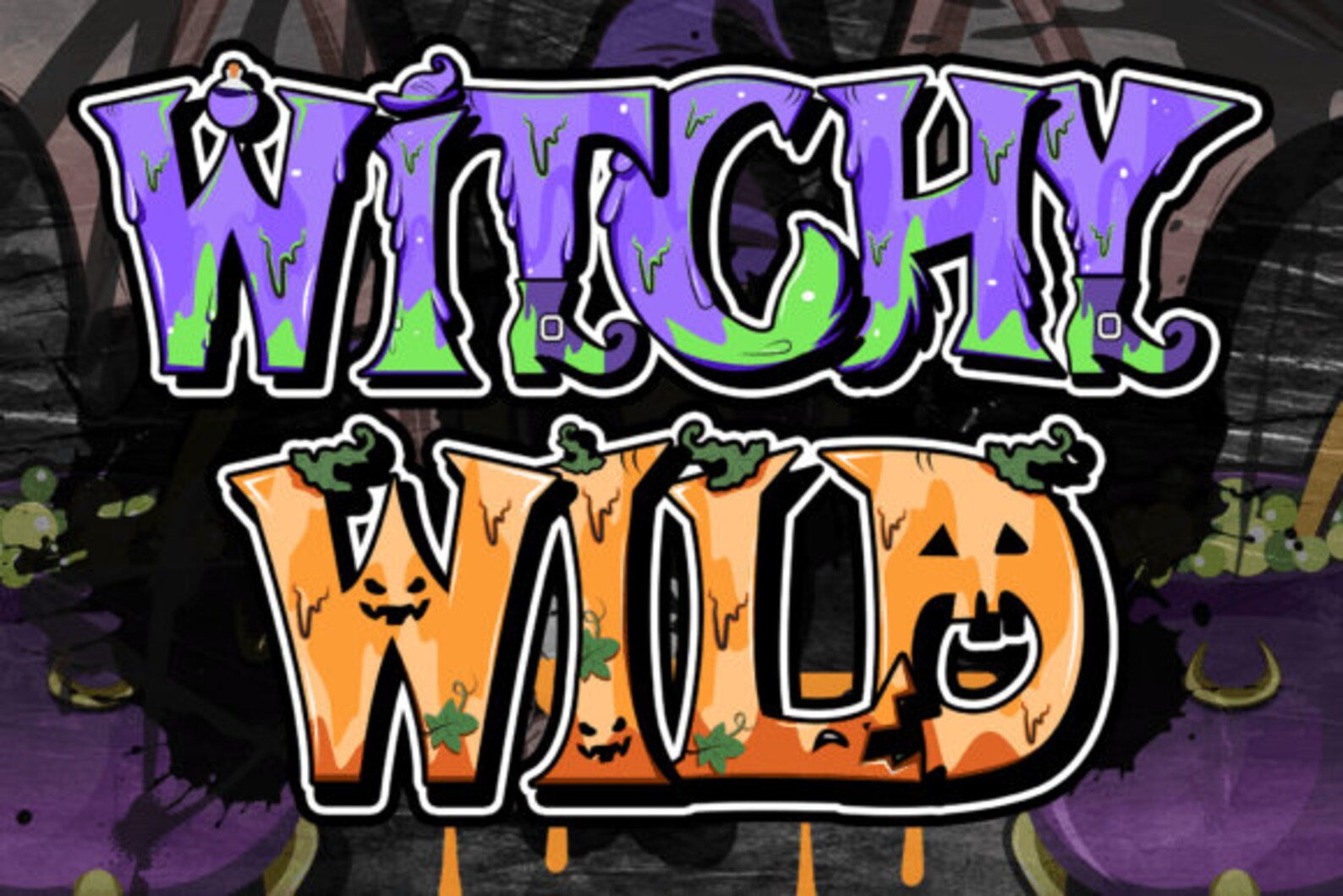 Witch Night Cartoon Alphabet, 81 PNG. | Halloween Font | Halloween Text ...