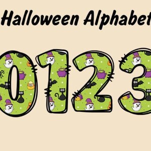Halloween Alphabet Doodle Letters2. Files Bundle, Fall Autumn ...