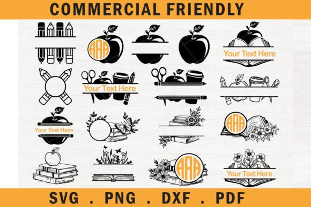 Split Monogram Svg, Split Letter Svg. Alphabet Svg Files for Cricut ...