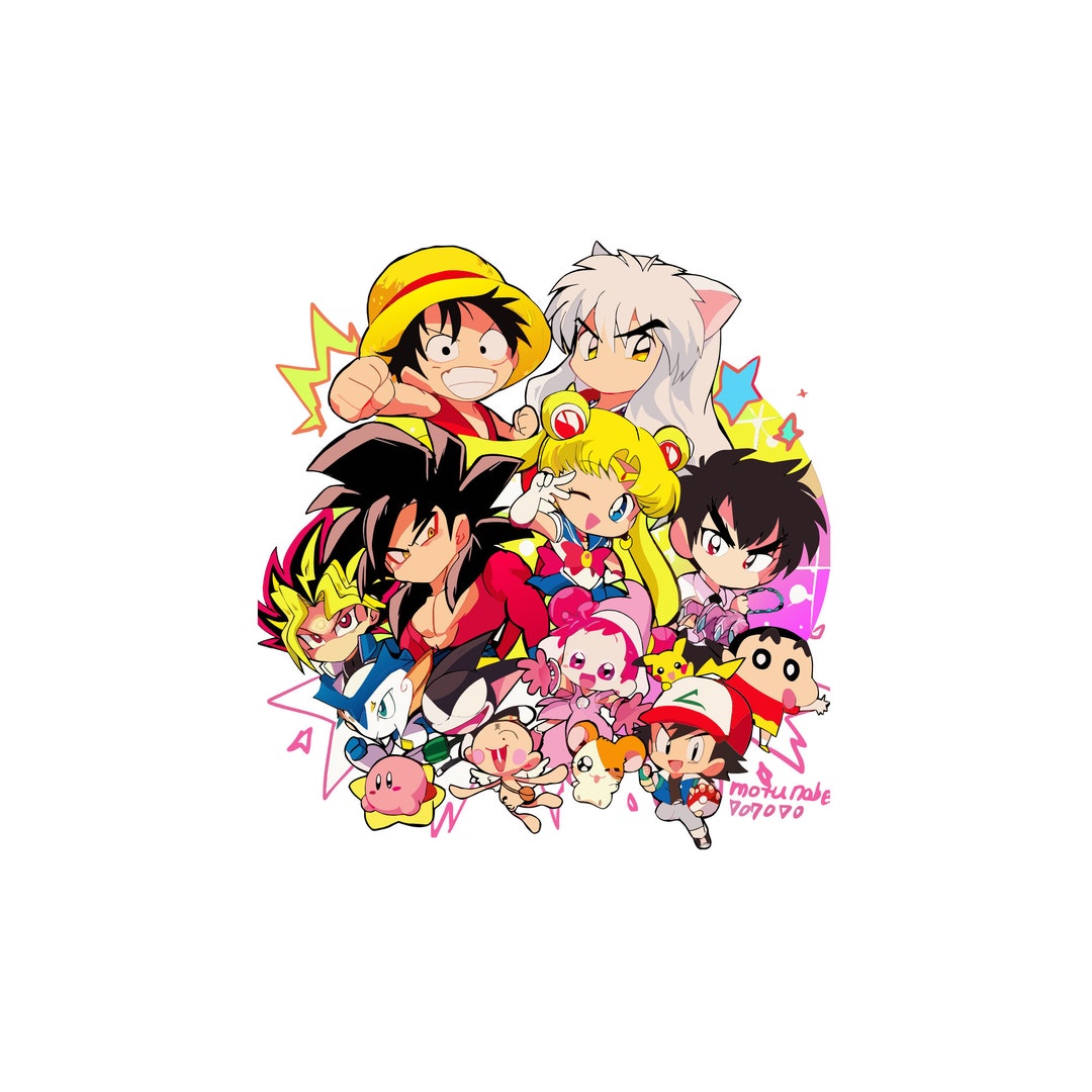 SVG Anime Team - Chibi Anime Team Poster - Digital File - Etsy