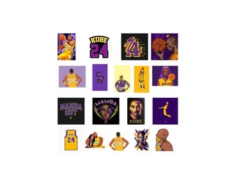 Kobe Bryant SVG Bundle,kobe Bryant PNG Bundle,basketball Star SVG ...