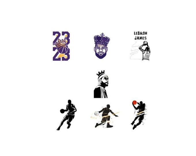 Lebron James Face SVG DXF PNG Pdf Jpg Files Lebron James Vector File ...