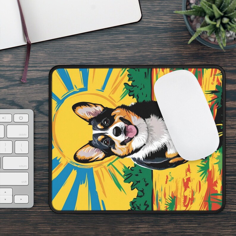 Pop Art Tricolor Corgi _ Gaming Mouse Pad - Etsy