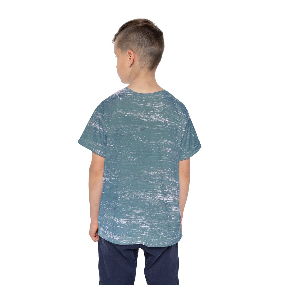 Kids Sports Jersey (AOP), Blue Heather, Kid Blue Shirt, Sea Blue Shirt ...