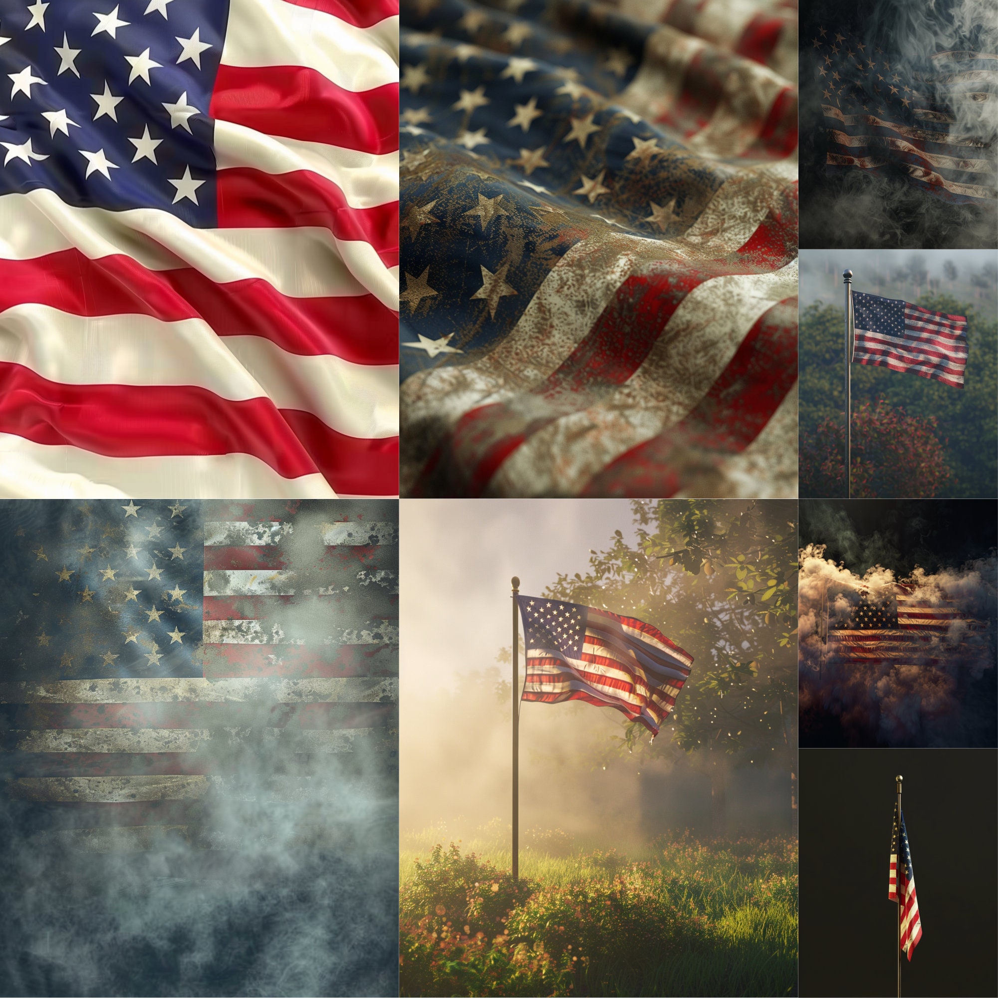 United States of America Flag Backdrop | Digital Background for ...