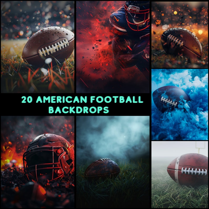 American Football Photoshop Backdrop | Digital Background for American ...