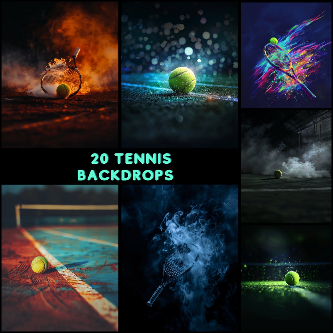 Tennis Photoshop Backdrop | Digital Background for Tennis Players ...