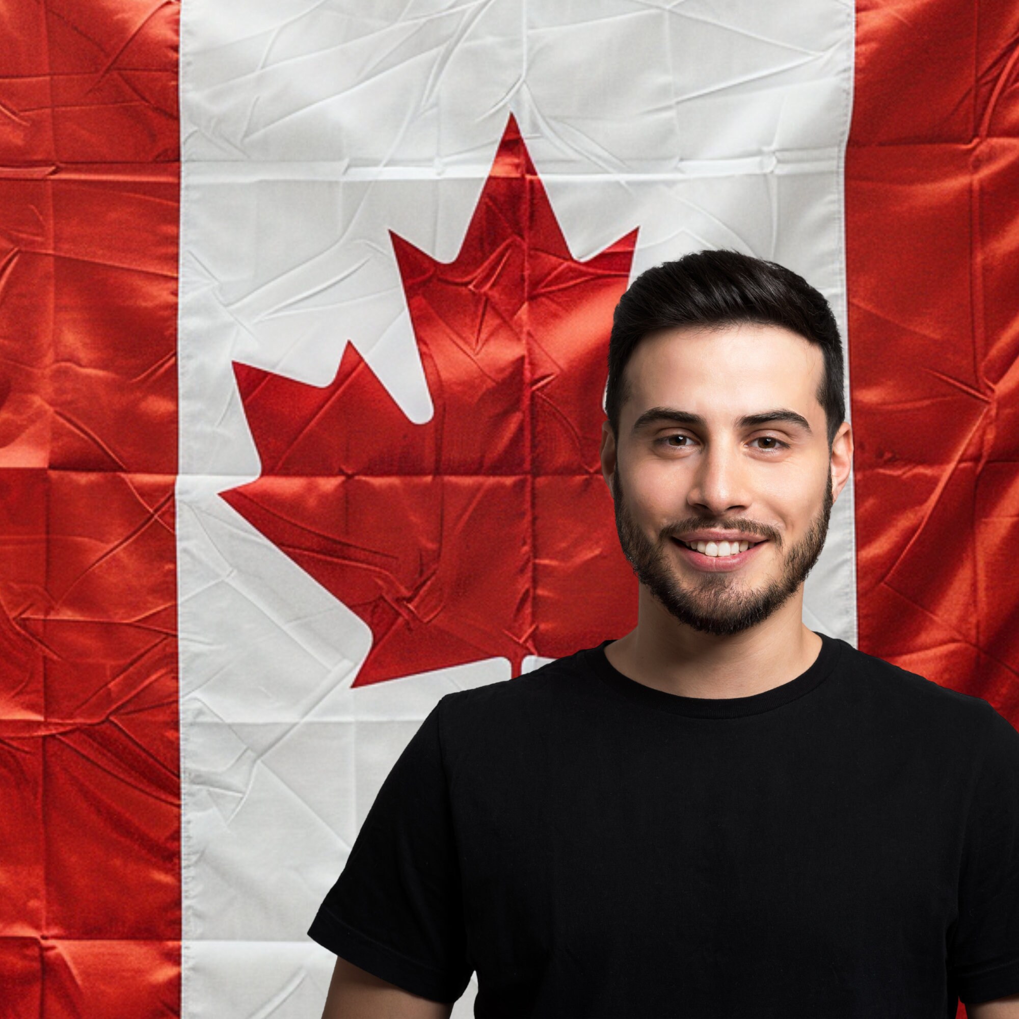 Canada Flag Backdrop | Digital Background for Patriots | Social Media ...