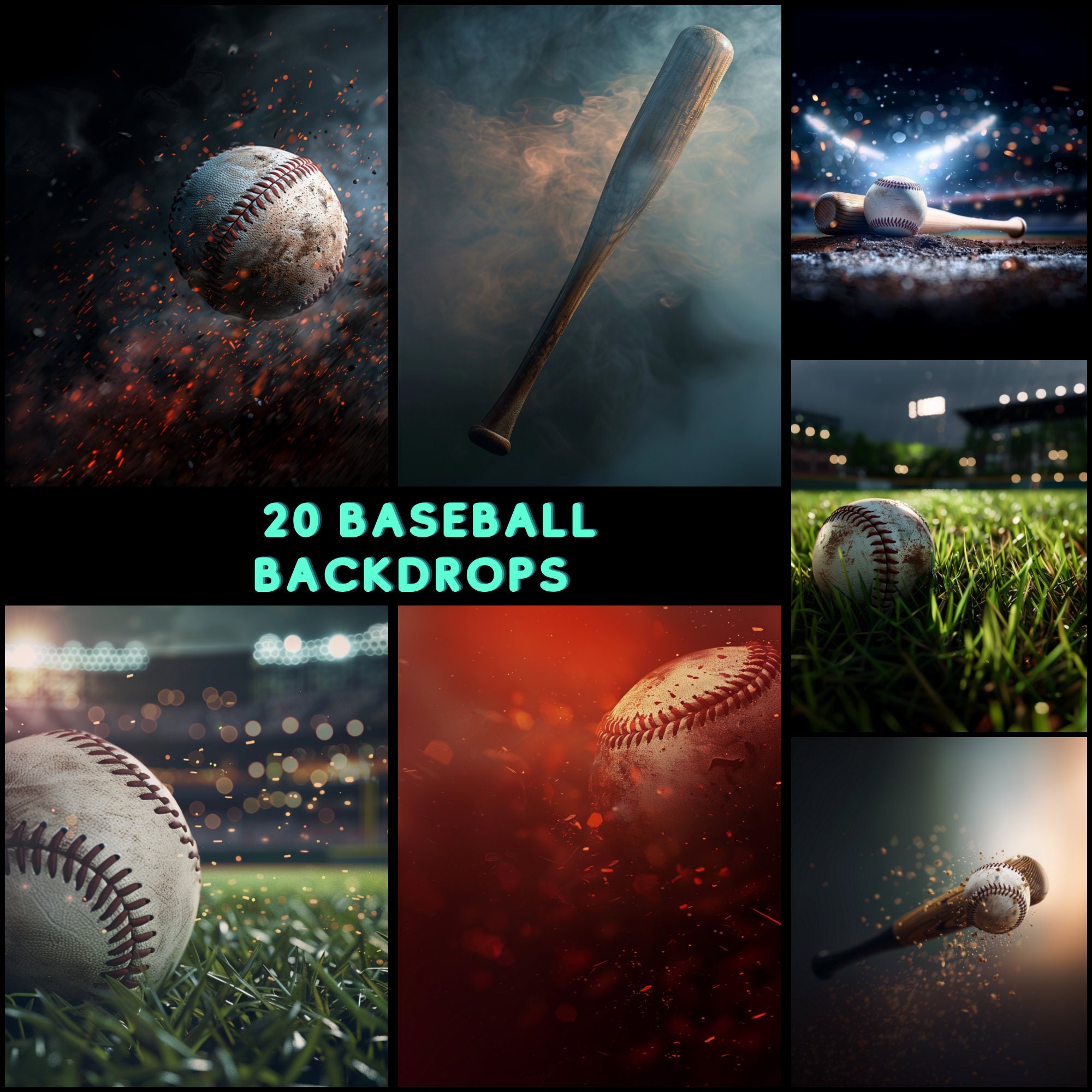 Baseball Photoshop Backdrop | Digital Background for Baseball Players ...