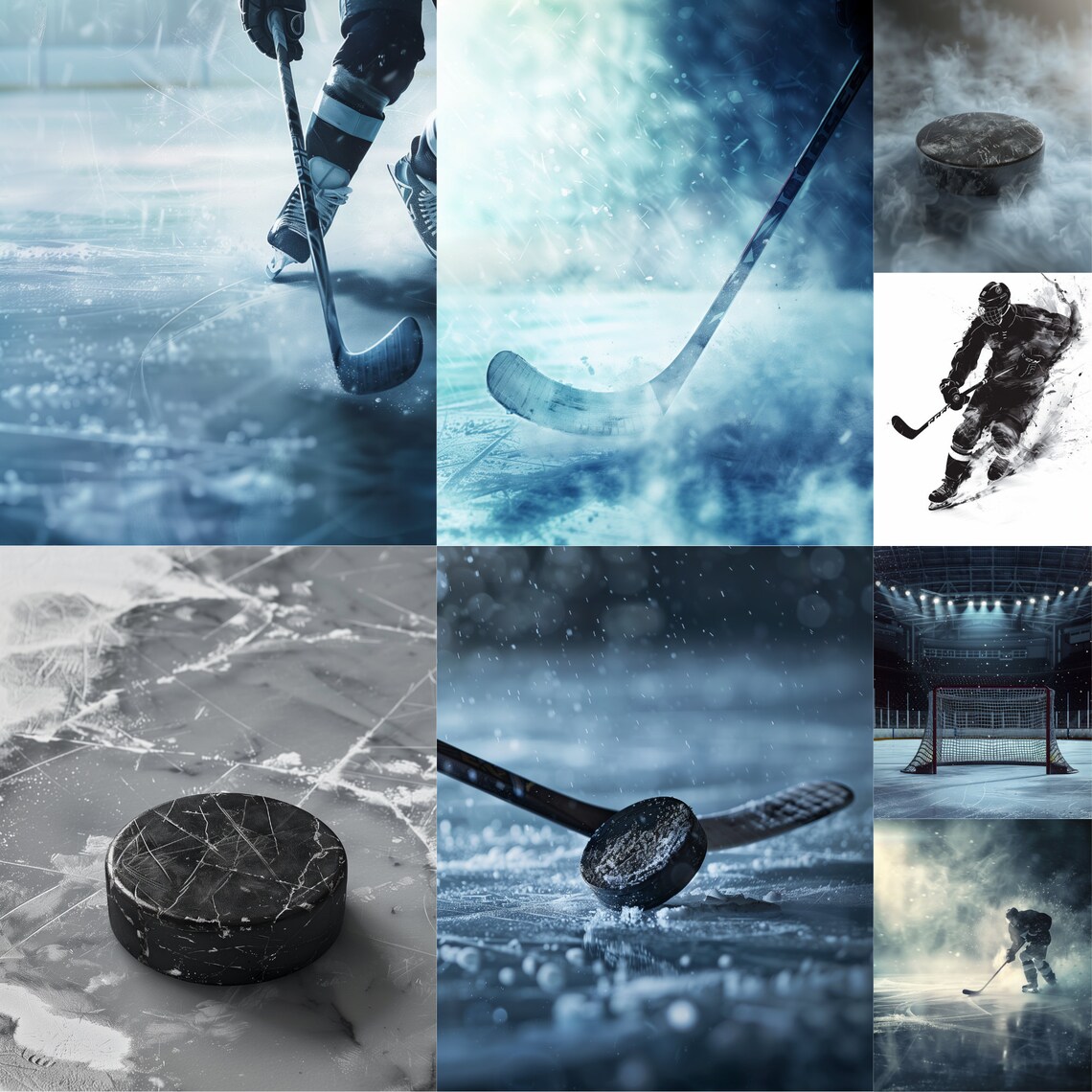 Ice Hockey Photoshop Backdrop | Digital Background for Icehockey ...
