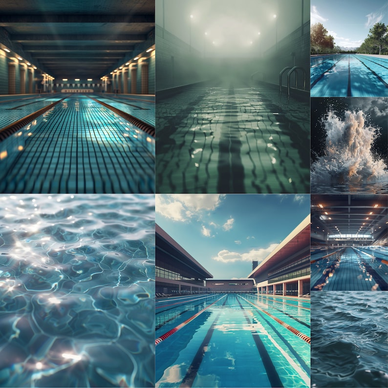 Swimming Photoshop Backdrop | Digital Background for Swimmers | Social ...