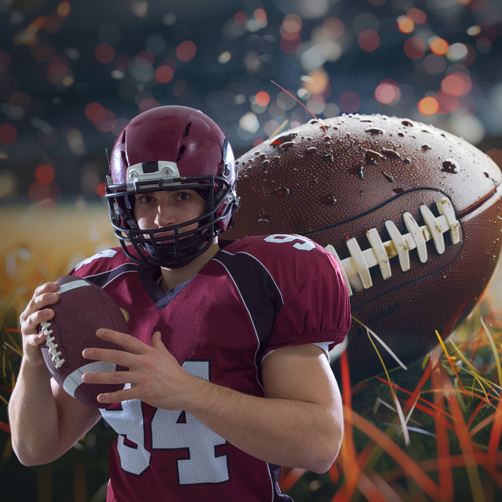 American Football Photoshop Backdrop | Digital Background for American ...