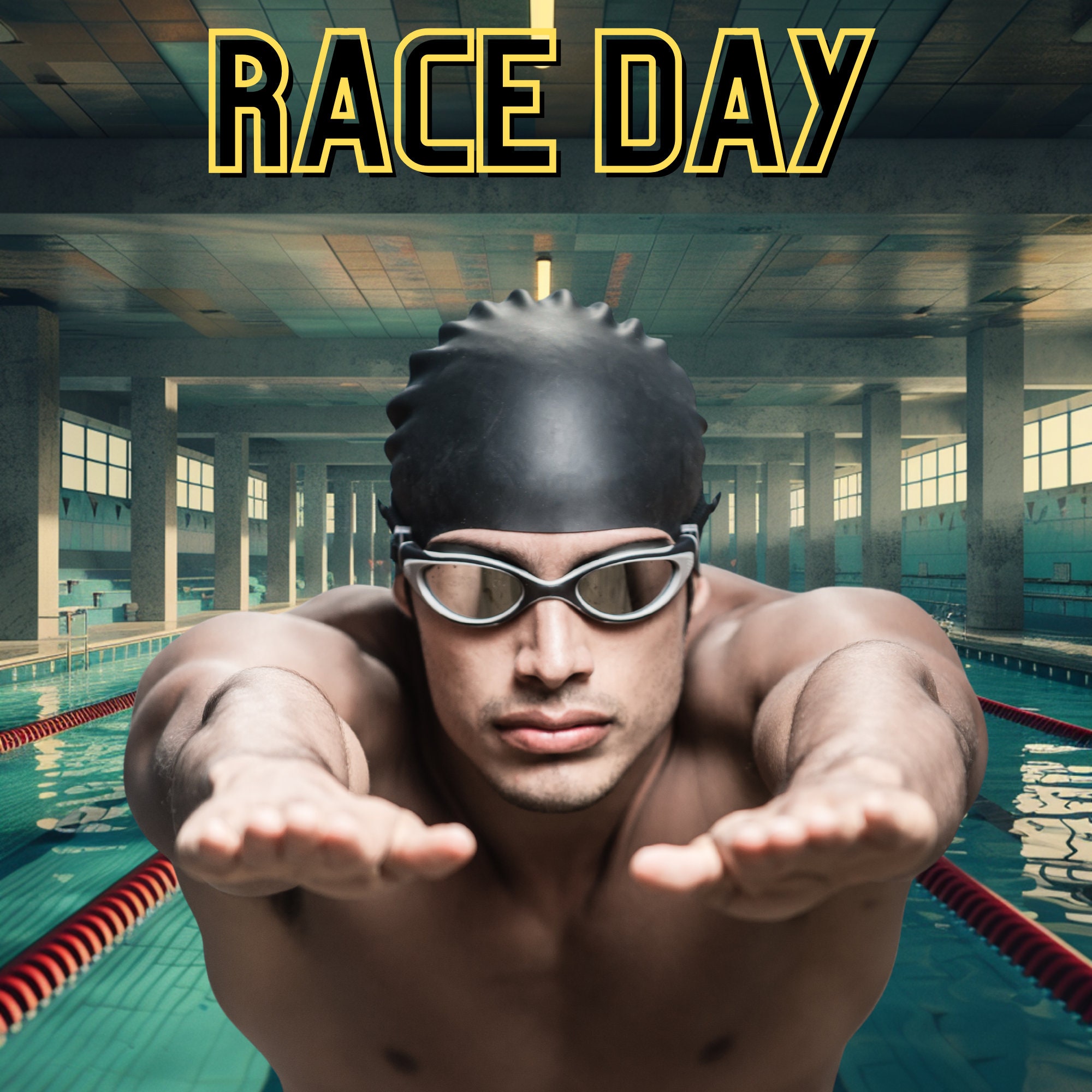 Swimming Photoshop Backdrop | Digital Background for Swimmers | Social ...