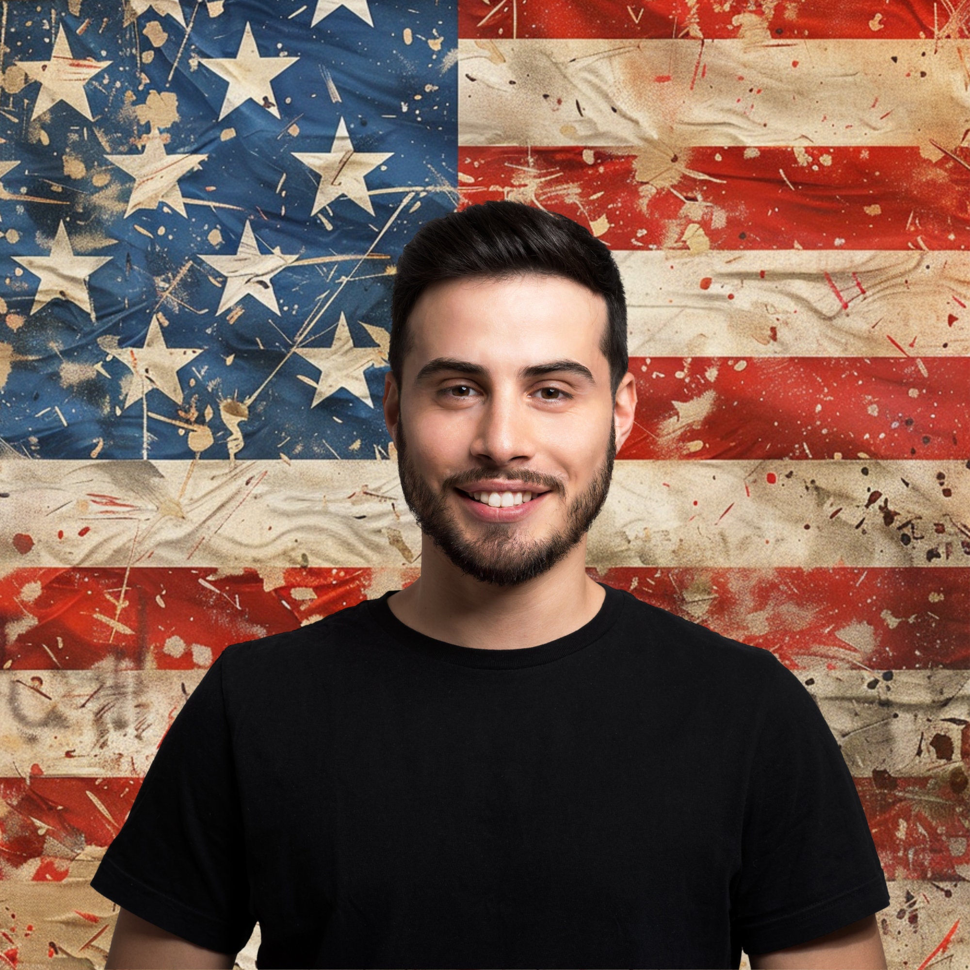 United States of America Flag Backdrop | Digital Background for ...