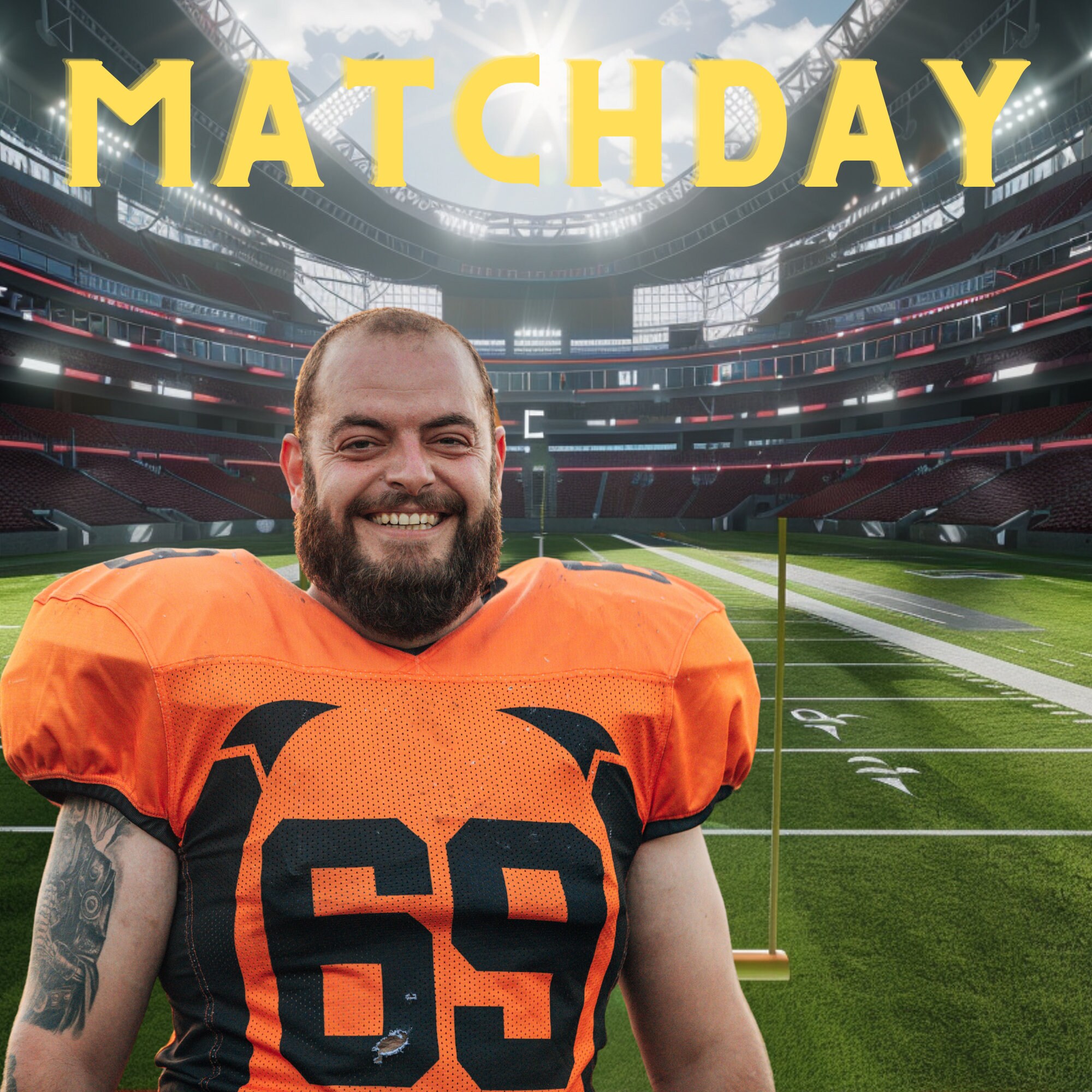 American Football Photoshop Backdrop | Digital Background for American ...