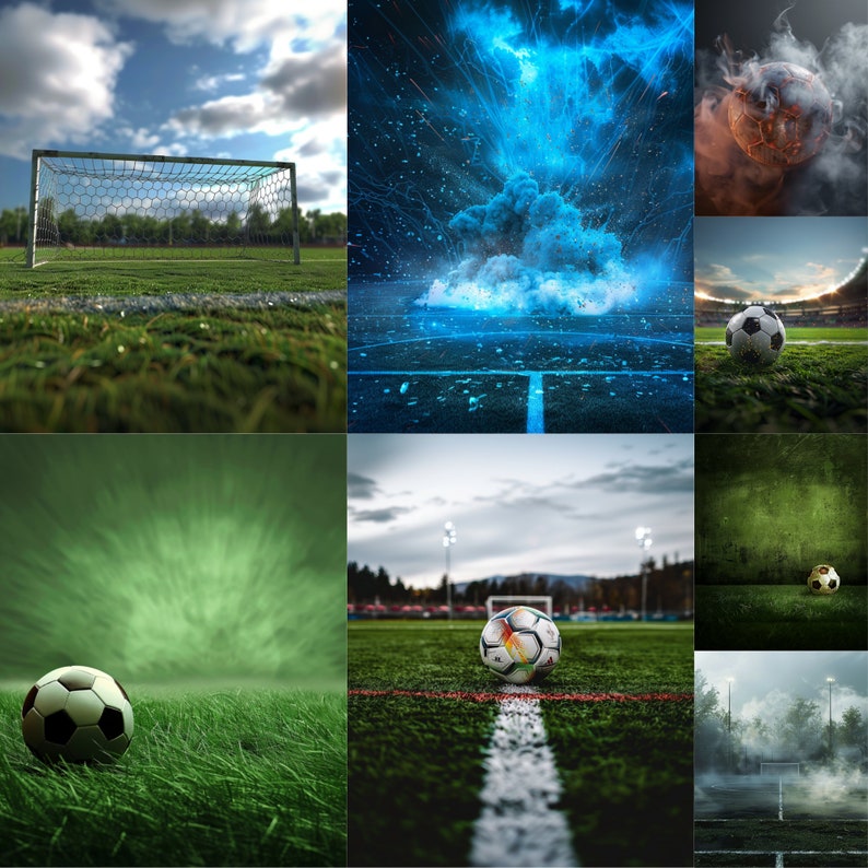 Football / Soccer Photoshop Backdrop | Digital Background for Football ...