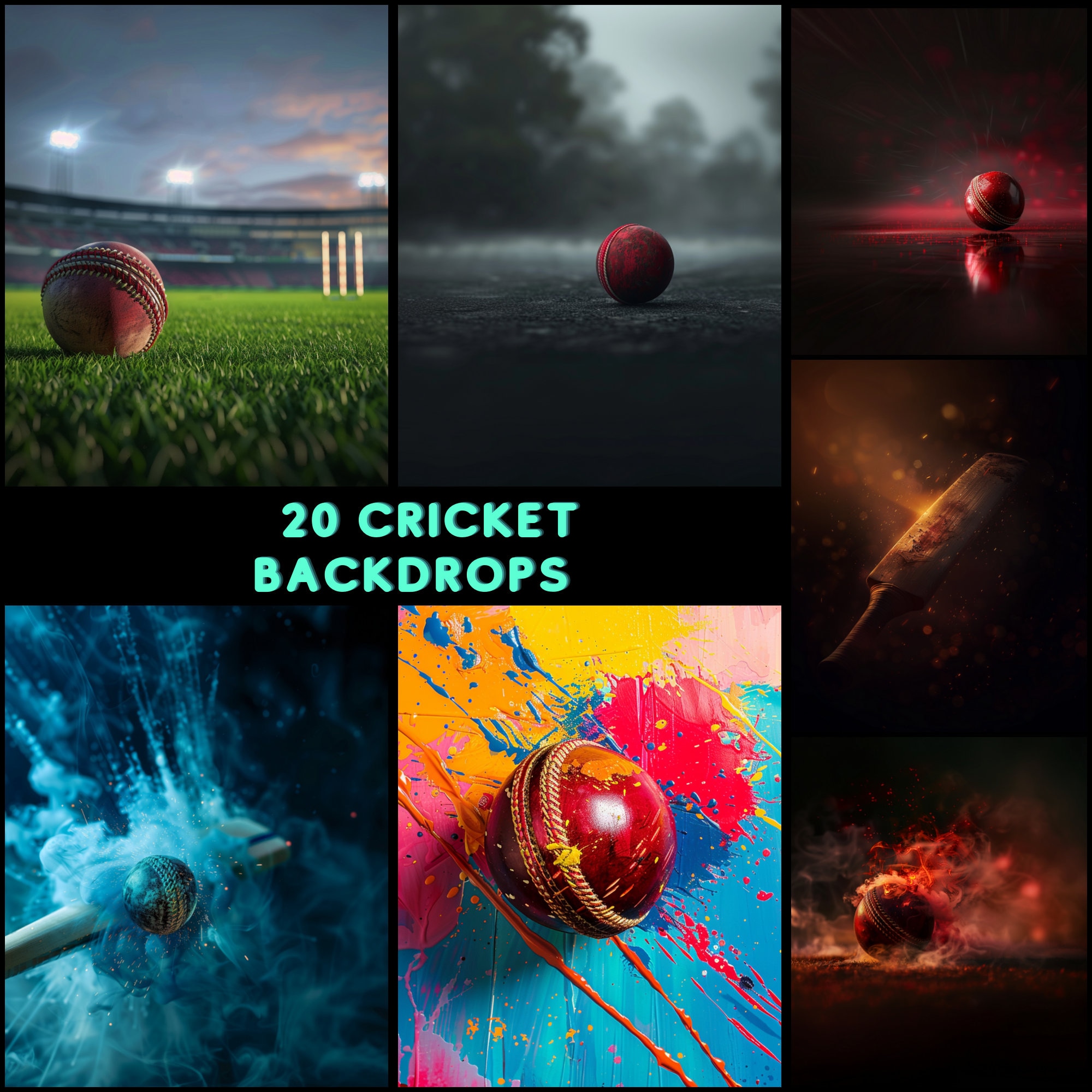 Photoshop Cricket Template Bundle | Photoshop Overlay PNG | Cricket ...