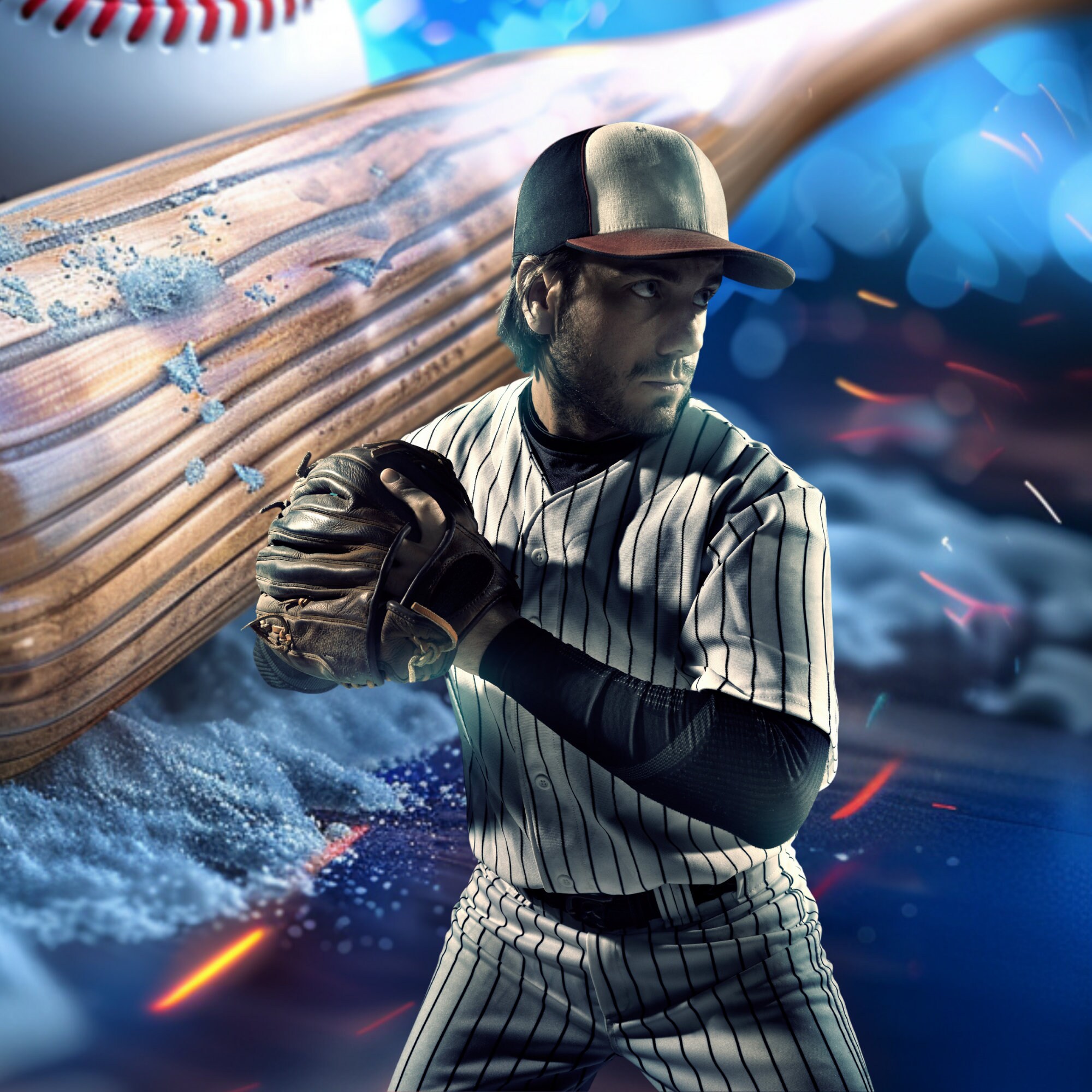 Baseball Photoshop Backdrop | Digital Background for Baseball Players ...
