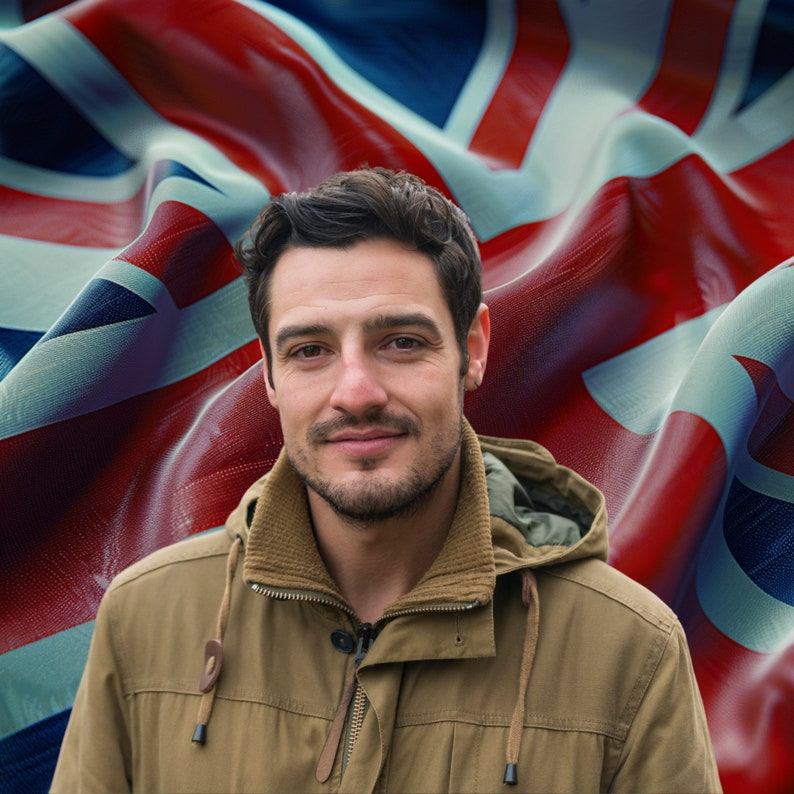 United Kingdom Flag Backdrop | Digital Background for British People ...
