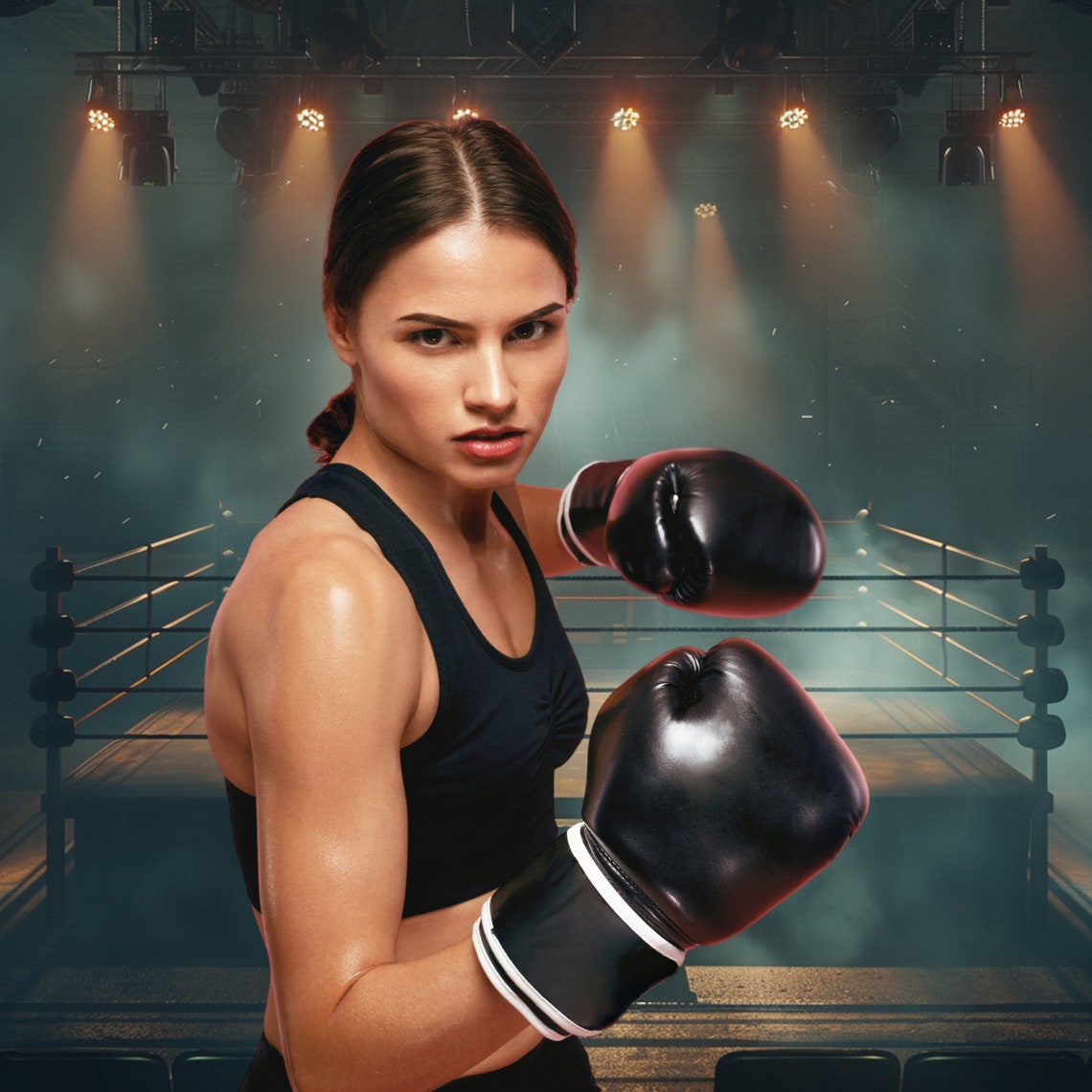 Boxing Photoshop Backdrop | Digital Background for Boxers | Social ...