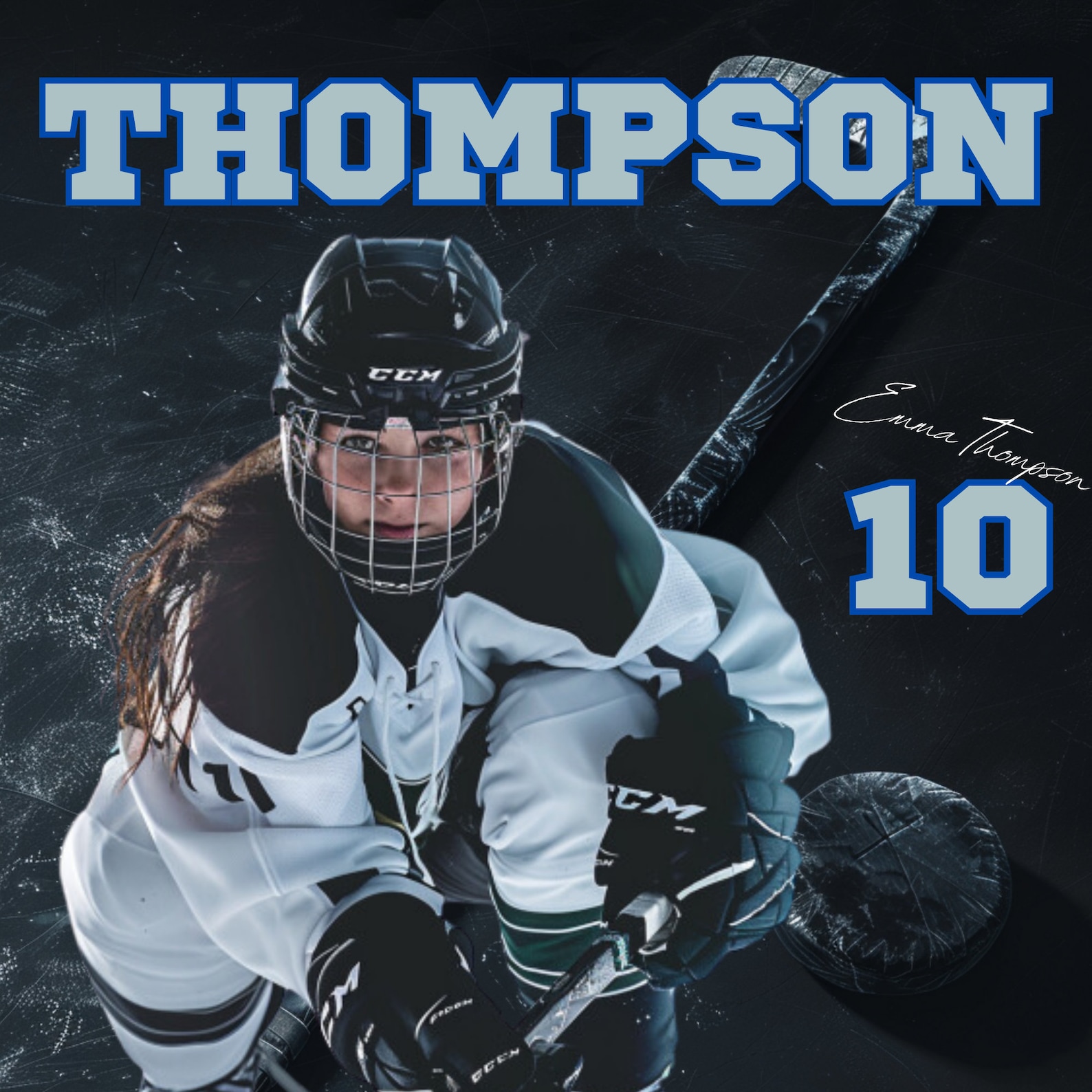 Ice Hockey Photoshop Backdrop | Digital Background for Icehockey ...