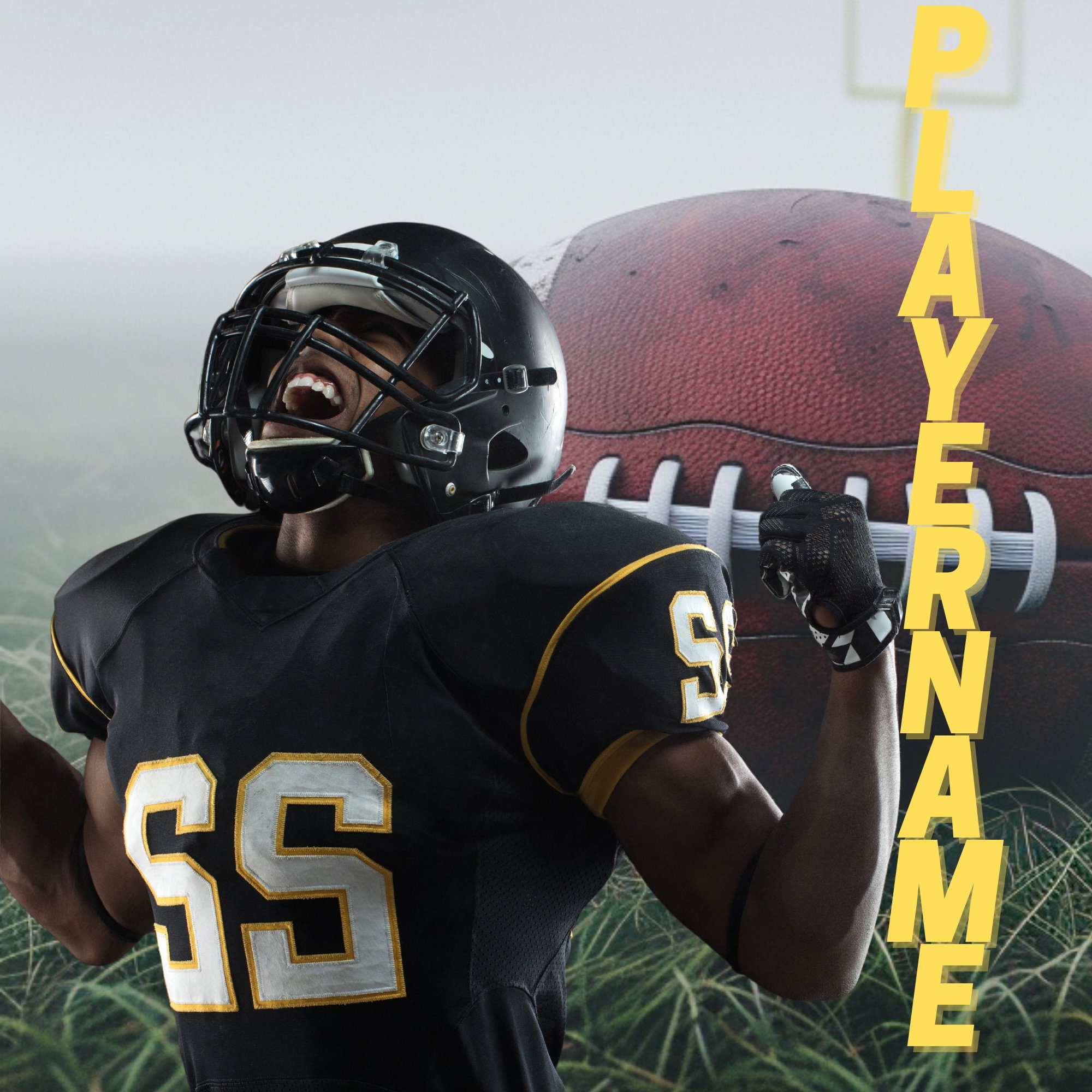 American Football Photoshop Backdrop | Digital Background for American ...