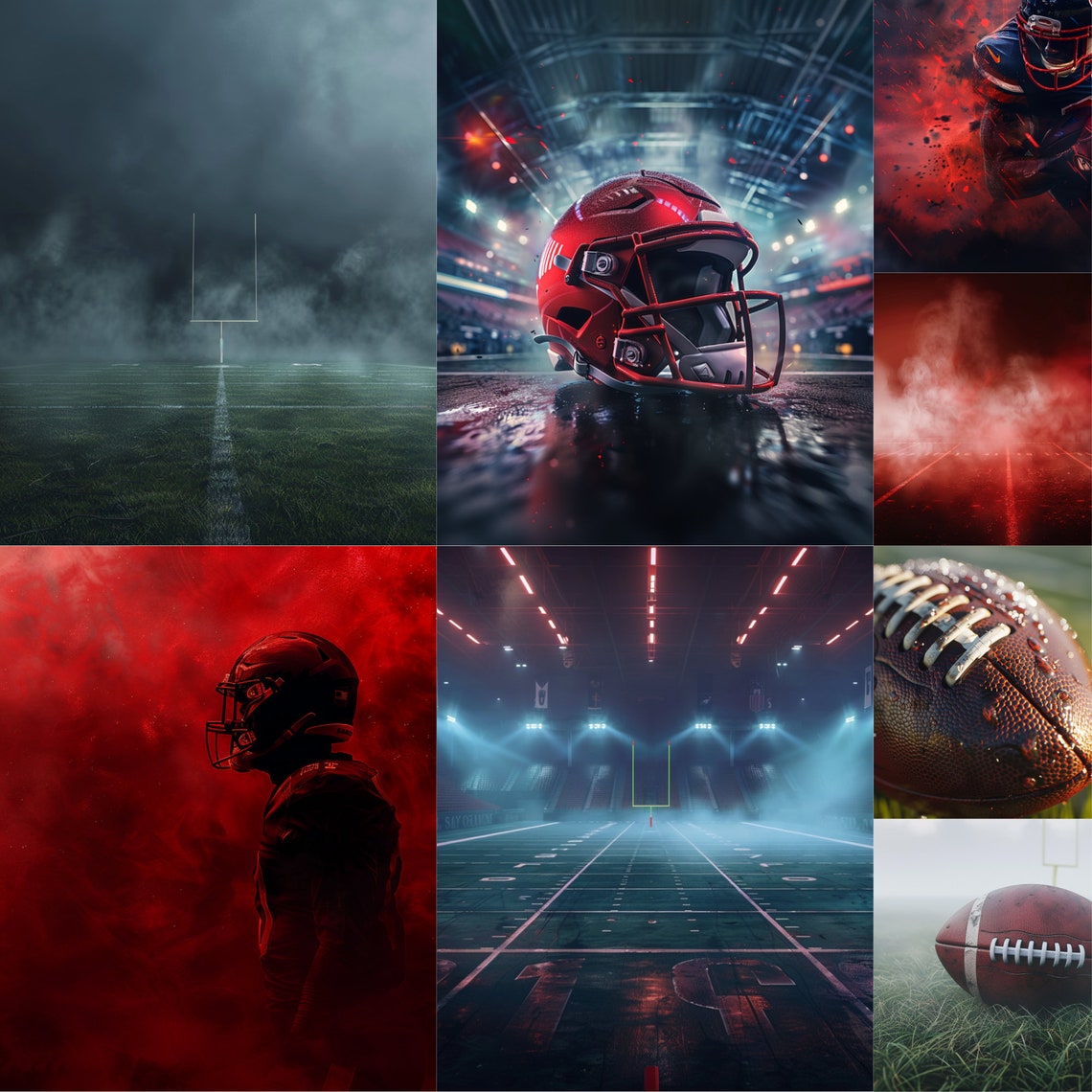 American Football Photoshop Backdrop | Digital Background for American ...