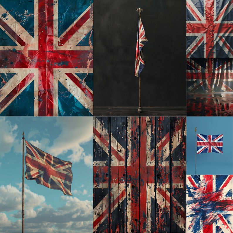 United Kingdom Flag Backdrop | Digital Background for British People ...